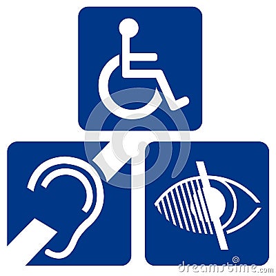 Impaired Symbols Royalty-Free Stock Image | CartoonDealer.com #6312130