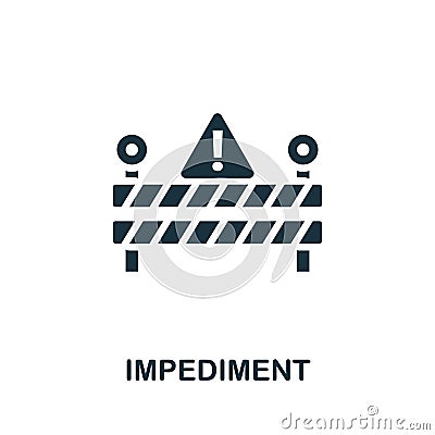 Impediment Icon. Simple Element From Agile Method Collection. Filled ...