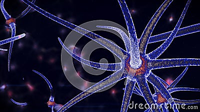 Octopus Looking Blue Neurons Royalty-Free Stock Photo | CartoonDealer ...