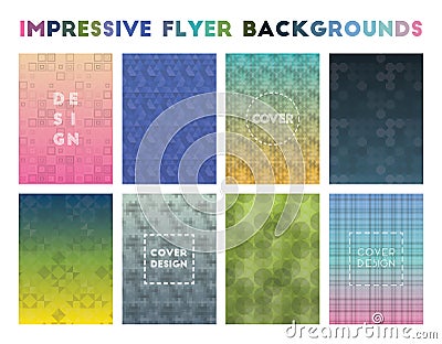 Impressive Flyer Backgrounds. Vector Illustration | CartoonDealer.com ...