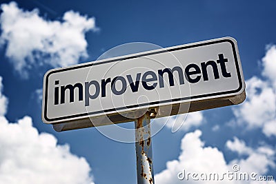 Improvement Street Sign Stock Photos - Image: 31849163