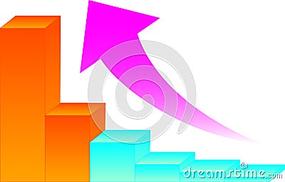 Improving Graphs And Arrow Vector Illustration | CartoonDealer.com ...