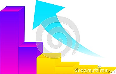 Improving Graphs And Arrow Cartoon Vector | CartoonDealer.com #198199857