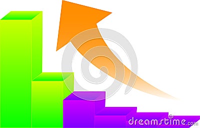 Improving Graphs And Arrow Cartoon Vector | CartoonDealer.com #198199863