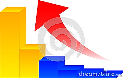 Improving Graphs And Arrow Cartoon Vector | CartoonDealer.com #198199865