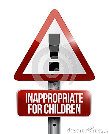 Inappropriate For Children Warning Sign Royalty-Free Illustration ...