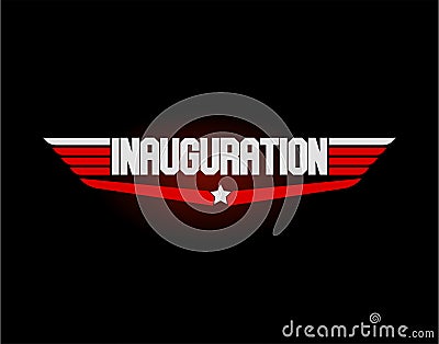 Inauguration Typography Vector Icon Logo | CartoonDealer.com #290746209