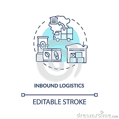 Inbound Logistics Concept Icon Cartoon Vector | CartoonDealer.com ...