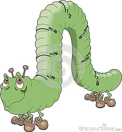 Inchworm Vector Cartoon Illustration | CartoonDealer.com #134092044