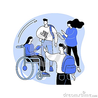 Inclusive Environment Isolated Cartoon Vector Illustrations ...