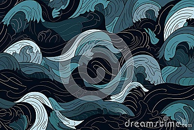 Inconspicuous Header With Elegant Waves, Abstract, Backgrounds Stock ...