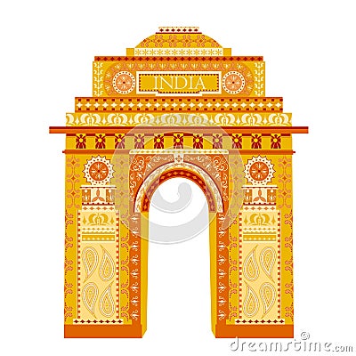 India Gate Cartoon Vector | CartoonDealer.com #41900563