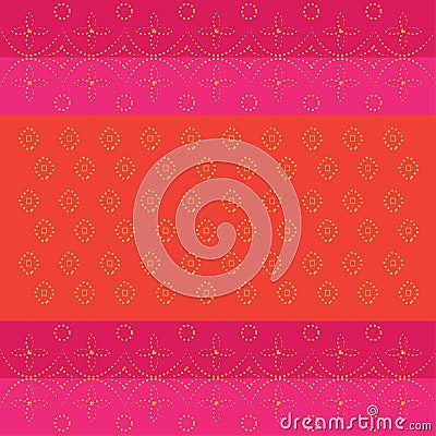 Traditional Indian Bandhani Pattern Cartoon Vector | CartoonDealer.com ...