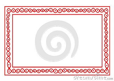 Indian Design Border Frame Royalty-Free Cartoon | CartoonDealer.com ...