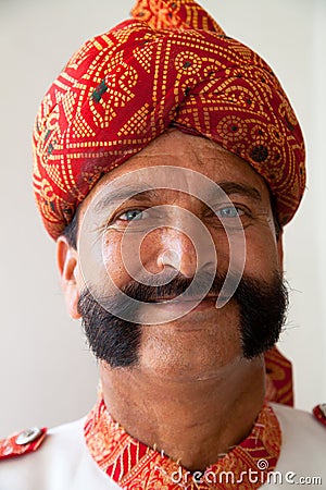 Indian Man With Handlebar Moustache Editorial Photo - Image: 25758086
