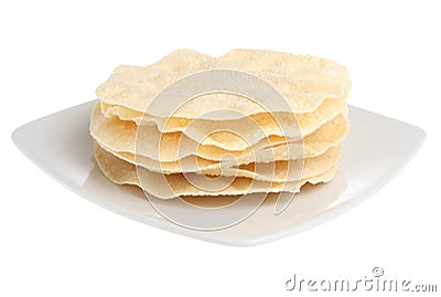 Indian Poppadoms Stock Image - Image: 9431321