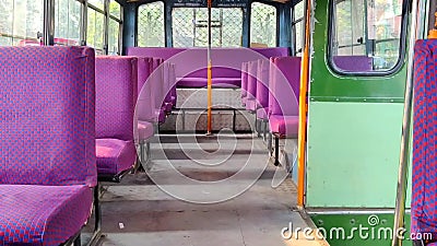 Indian Public Bus Experience City Tour, Interior View of Public Bus ...