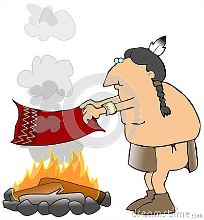 Indian Smoke Signals Stock Image - Image: 5077161