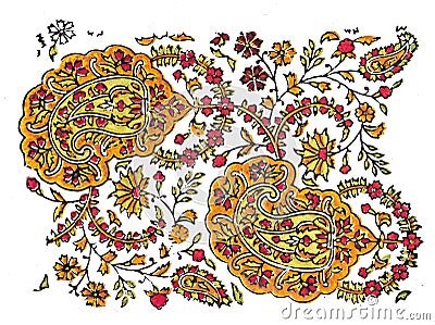 Indian Traditional Textile Des Stock Image - Image: 4718941