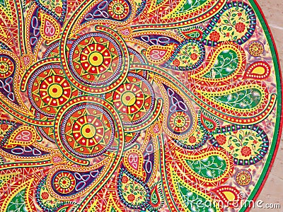 Indian Wall Pattern Stock Photo - Image: 41186990