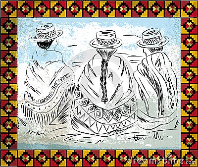 Indigenous Women Illustration Stock Images - Image: 21427334