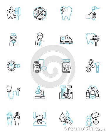 Individualized Approach Linear Icons Set. Personalization ...