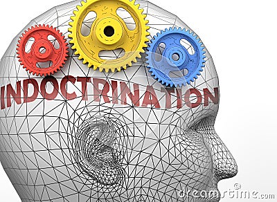 Indoctrination And Human Mind - Pictured As Word Indoctrination Inside ...