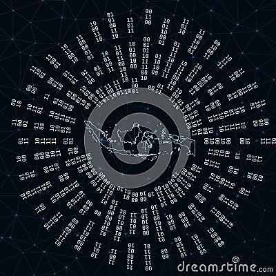 Indonesia Digital Map. Vector Illustration | CartoonDealer.com #187383682