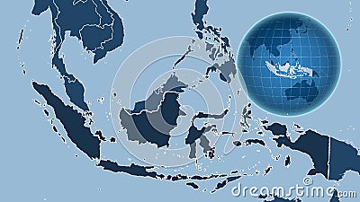 Indonesia and Globe. Solids Stock Video - Video of earth, orientation ...