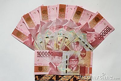 Indonesian Rupiah For Background. Indonesian Rupiah Banknotes Series ...