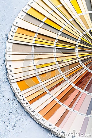 Industrial Color Palette Guide Of Paint Samples Catalog Editorial Photo ...