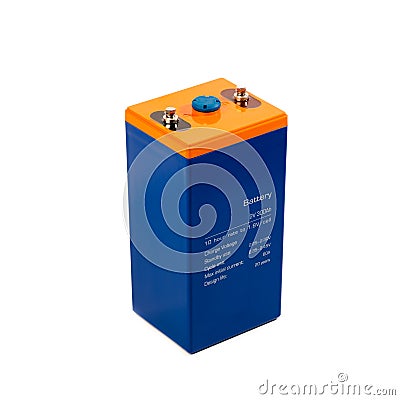 Industrial Lead Acid Battery On White Stock Image | CartoonDealer.com ...