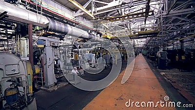 Industrial plant inside. stock video. Video of generator - 69006957