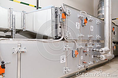 Industrial Ventilation Handling Unit. Recirculation System Appliance ...