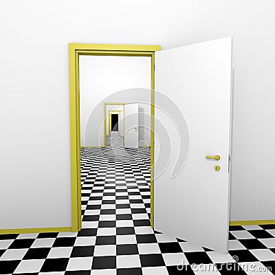 Infinite Doors Stock Photography - Image: 34624202