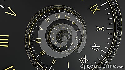 Infinite time concept. stock footage. Video of modern - 194599980