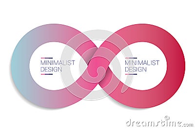 Infinity Arrows Infographic. 2 Step Options Template, Scheme, Diagram ...
