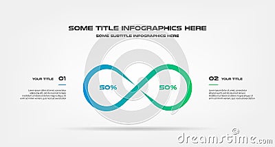 Infinity Chart Of Percentage Infographics. Element Of Graph, Diagram ...