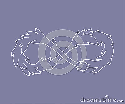 Infinity Sign With Leaves Stock Photography | CartoonDealer.com #88145408