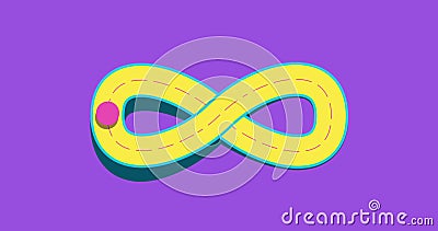 Infinity Sign Seamless Loop 2D Animation. Infinity Symbol Loading ...