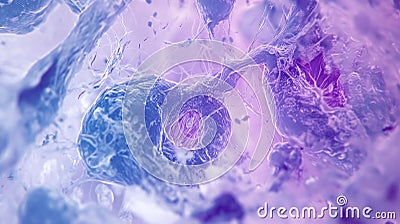 Inflamed Human Lymph Node Under A Microscope, Inflamed Tonsils, Lymph ...