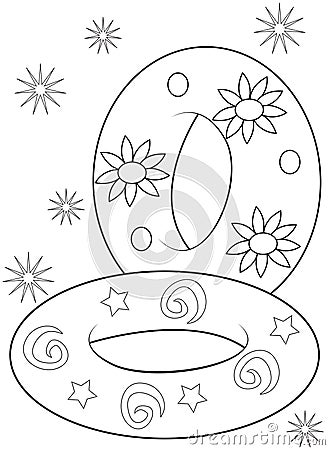 Inflatables Coloring Page Stock Photo | CartoonDealer.com #51088686