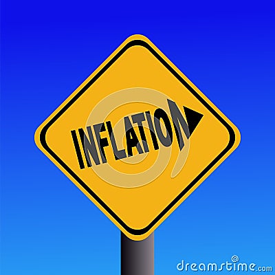 Inflation Warning Sign Vector Illustration | CartoonDealer.com #5770124
