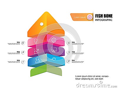 Infographic Business Fish Bone Chart Stock Photography | CartoonDealer ...
