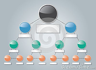 Infographic Diagram Organigram Vector Illustration | CartoonDealer.com ...