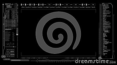 PNG Alpha.Sci Fi HUD Viewfinder.HUD Technological Screen Interface with ...