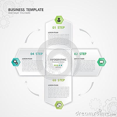 Infographic Elements Vector For Business, Polygon, Web Design, Banner ...