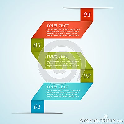 Infographic Ribbon Template Vector Illustration | CartoonDealer.com ...