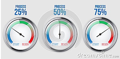 Infographic Scale Visualizing Process. Vector Illustration ...