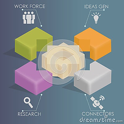 Infographics - Business Networking Cartoon Vector | CartoonDealer.com ...